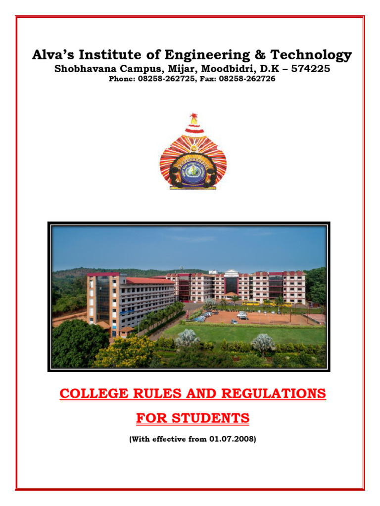College Rules and Regulations For Students 1 | PDF | Trousers | Dress