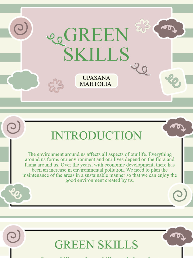 Understanding Green Skills for Sustainability | PDF | Sustainability ...