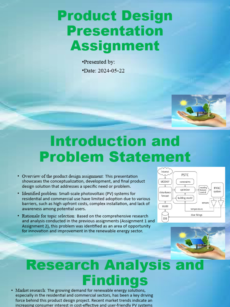 Product Design Presentation | PDF | Usability | Photovoltaics