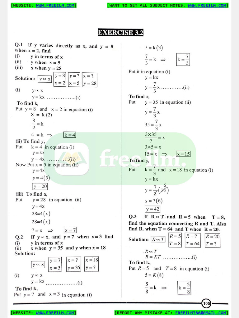 10th Maths Chap3 Ex 3.2 | PDF