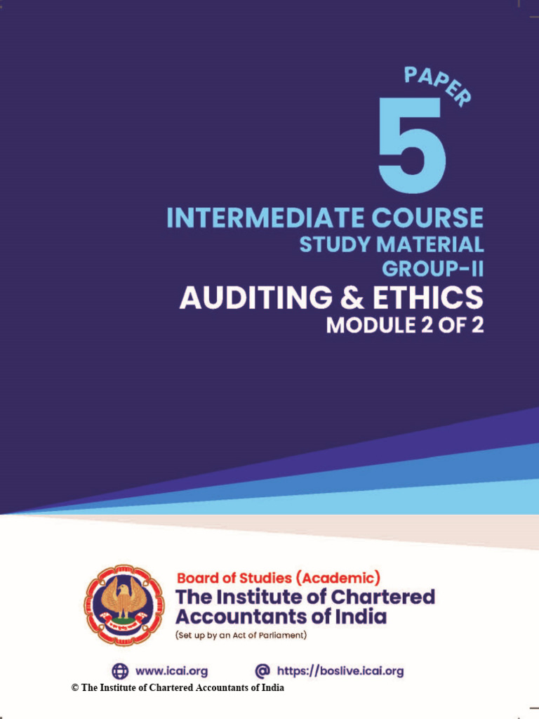 Auditing and Ethics Module - 2 | PDF | Auditor's Report | Audit