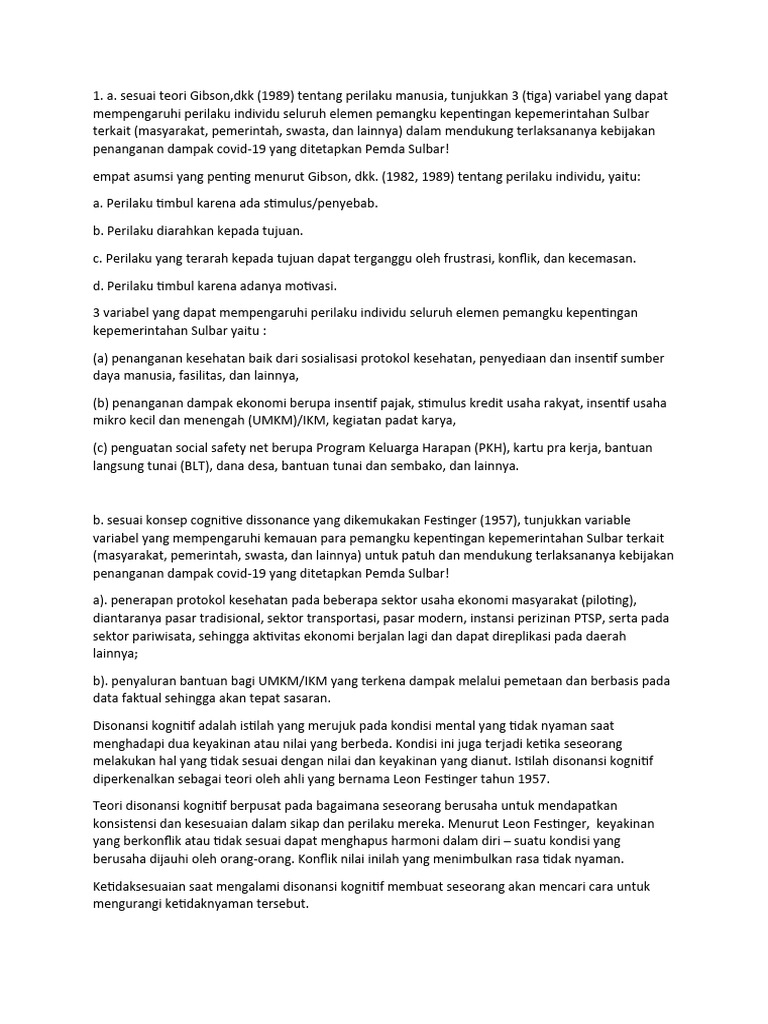 TMK 1 - Perilaku Organisasi ADPU4431 | PDF