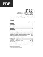 ISA 210: Audit Engagement Terms | PDF | Financial Audit | Financial ...