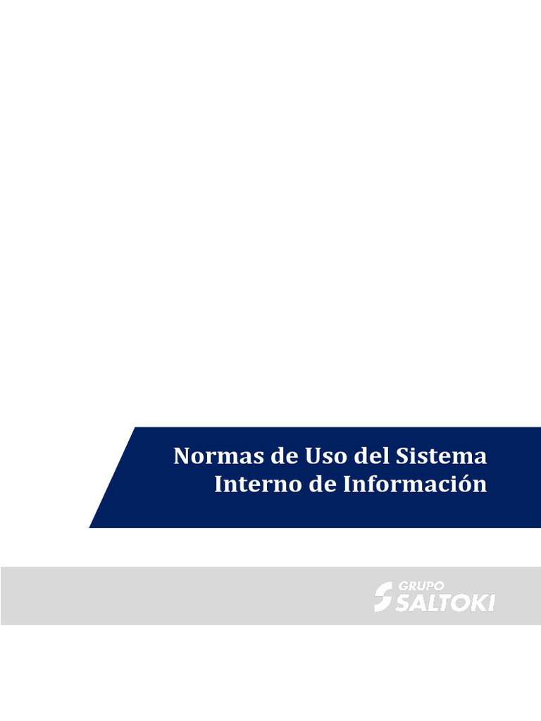 Normas Uso Sistema Interno de Informacion | PDF | Anonimato | Fiscal