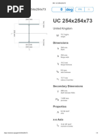UC Beam Weight and Dimensions Chart | PDF | Home & Garden