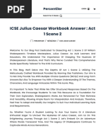 ICSE Class 9 Julius Caesar Act 1 QB | PDF | Julius Caesar