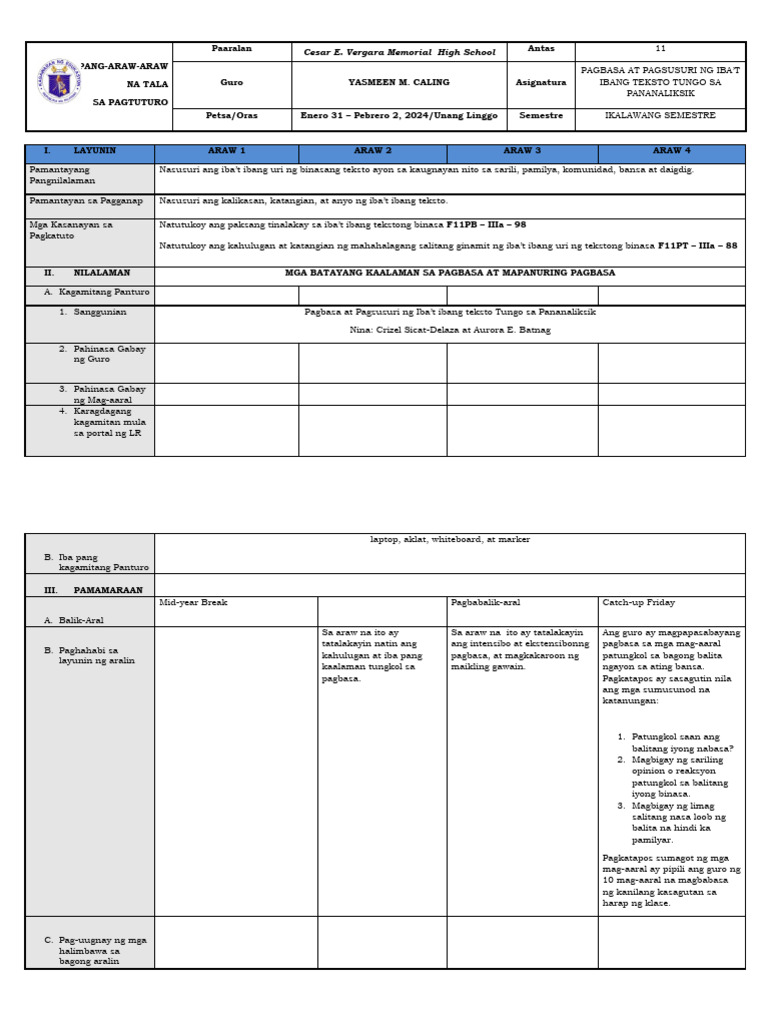 1ST Week | PDF