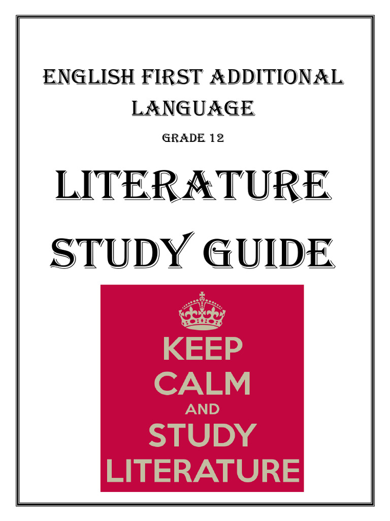 Grade 12 Literature Study Guide | PDF | Dr. Jekyll And Mr. Hyde (Character)