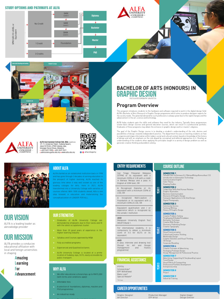 Bachelor of Arts (Honours) in Graphic Design | PDF | Graphic Design ...