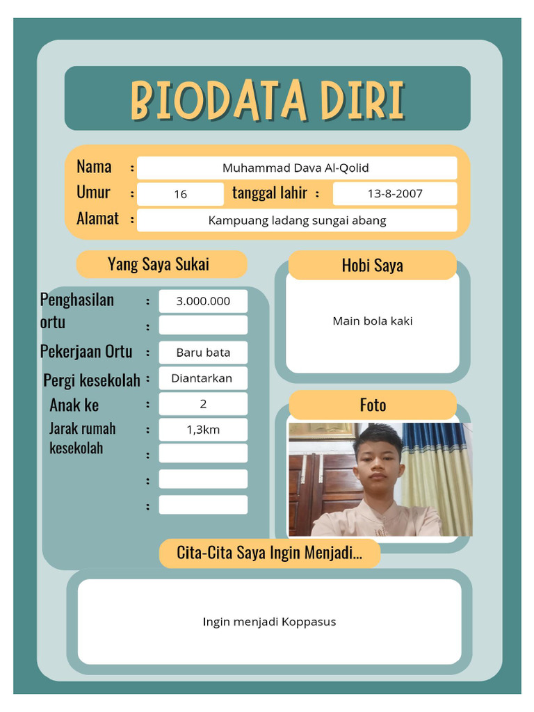 Lembar Kerja Perkenalan Siswa Baru Hijau Kukksksning Sederhana - 20240726 - 063848 - 0000 | PDF