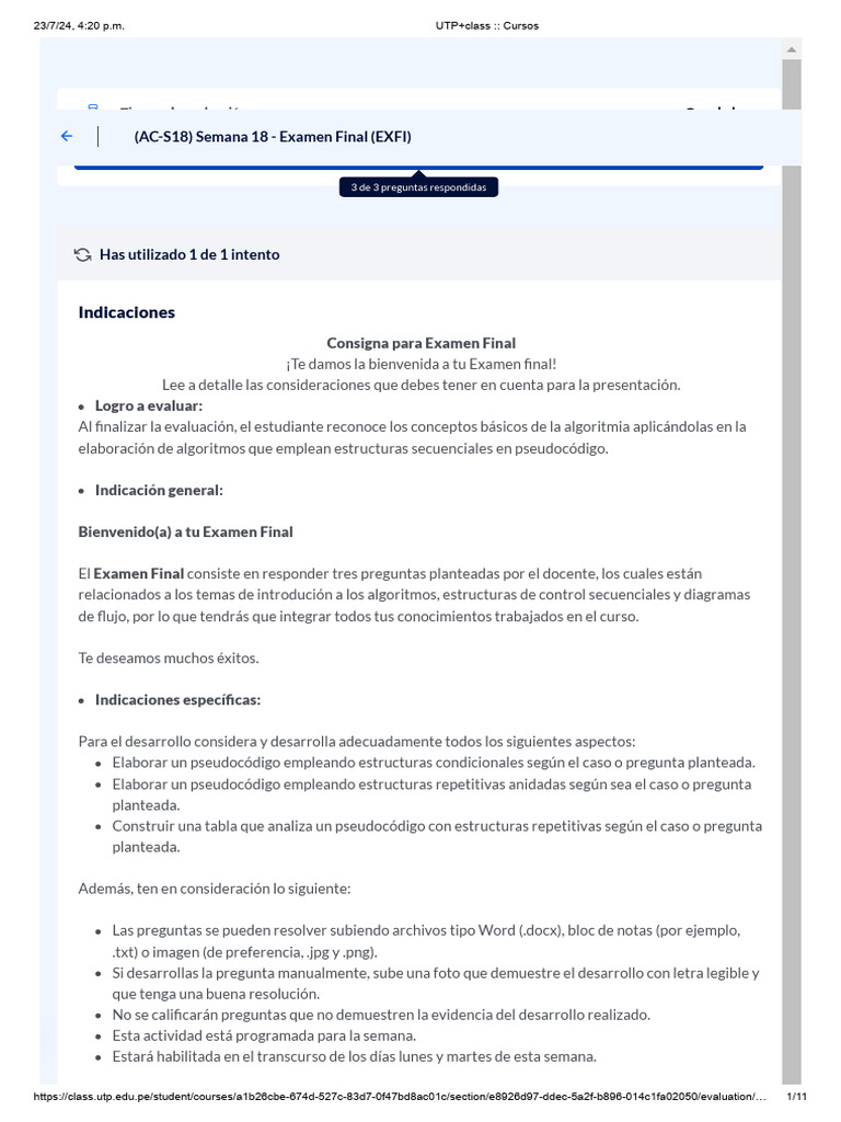 UTP+class - Cursos | PDF | Algoritmos | Informática