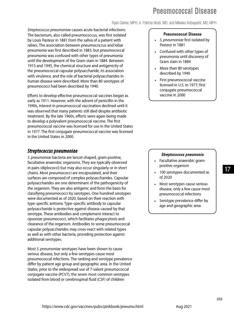 17 Pneumo Pink Book | PDF | Pneumonia | Meningitis