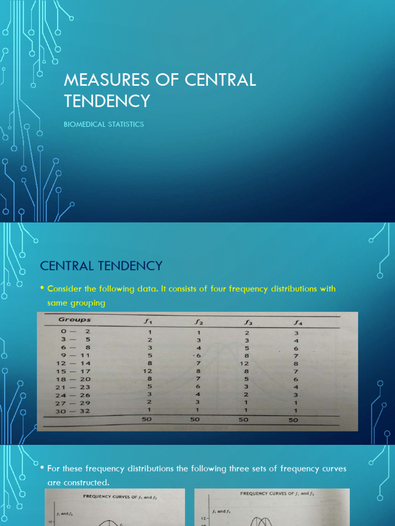 Measures of Central Tendency | PDF | Mean | Median