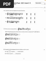 ABRSM Grade 1 Music Theory Test | PDF | Musical Notation | Music Theory