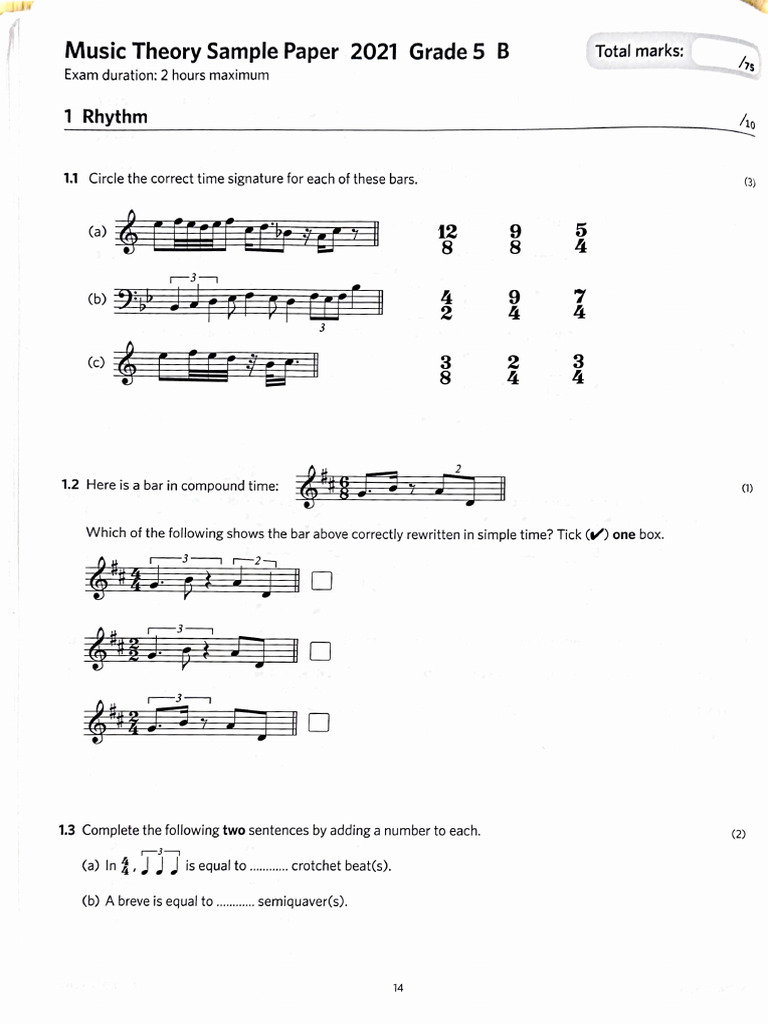 Grade 5 B 2021 More | PDF | Scale (Music) | Violin