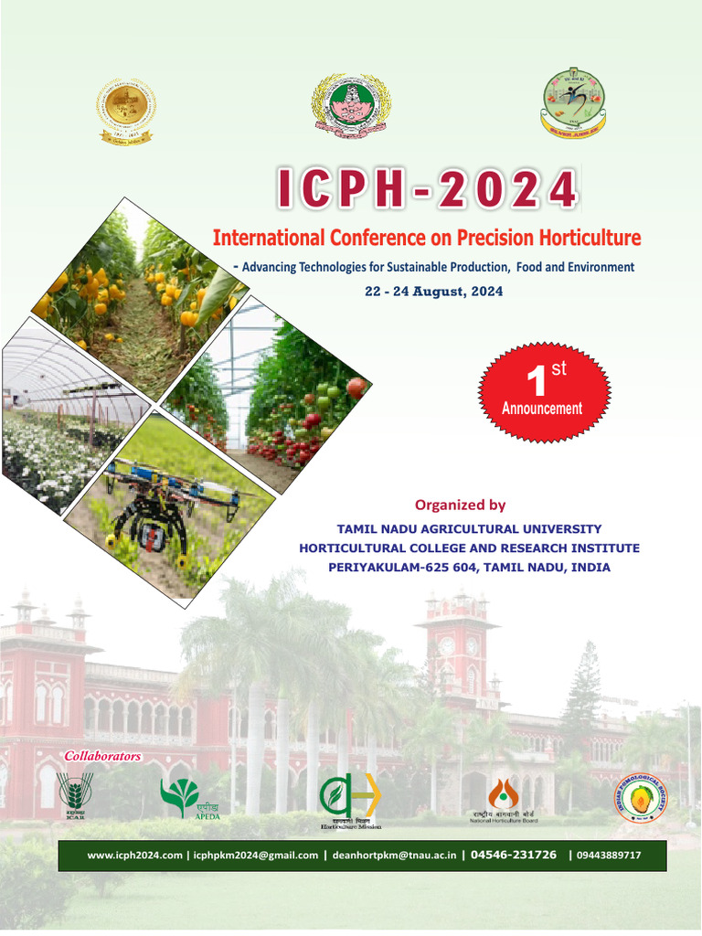 ICPH 2024 1st Announcement-Periyakulam | Download Free PDF ...