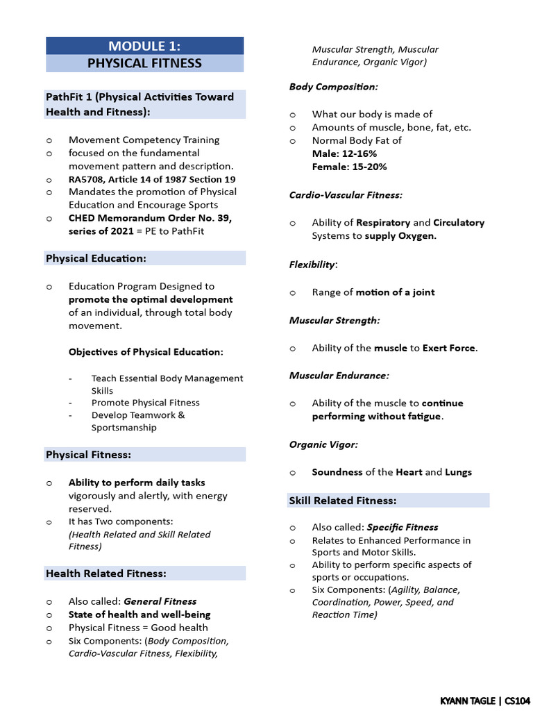 PATHFIT Reviewer | PDF | Food Energy | Foods