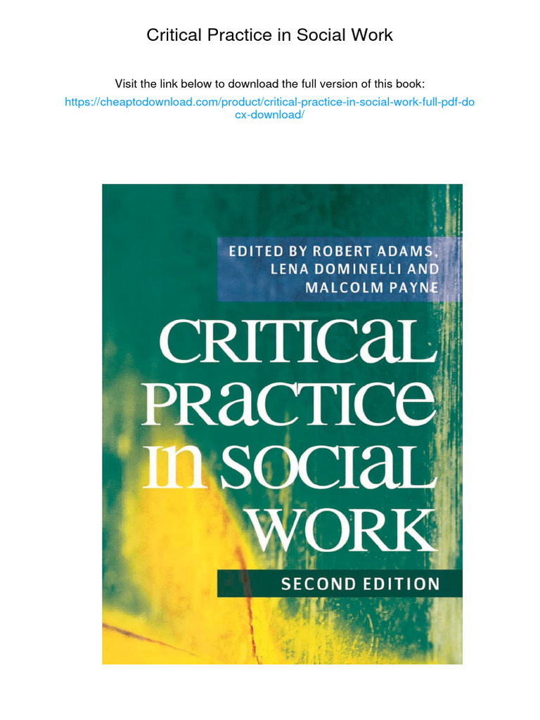 Critical Practice in Social Work. | PDF | Social Work | Empowerment