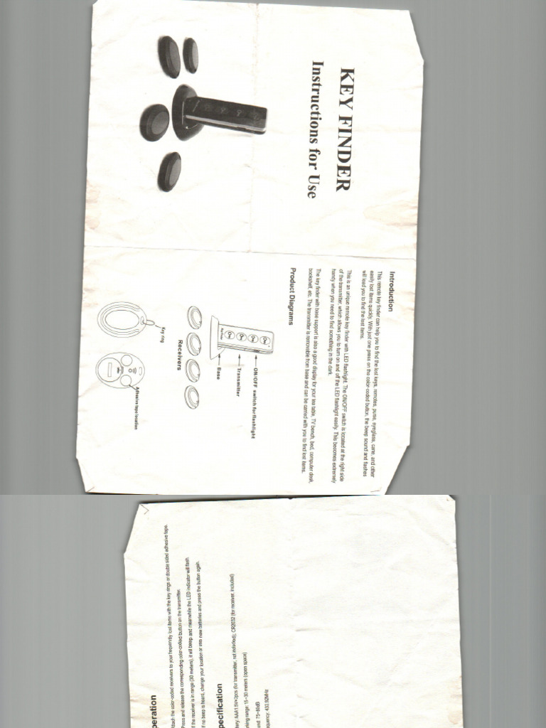 Manual Key Finder | PDF