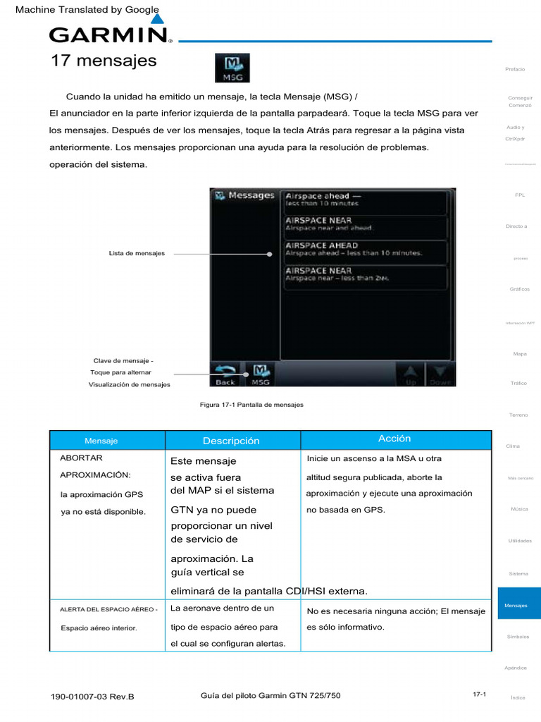 GARMIN 750 190-01007-03 - 0B - Web-367-384 | PDF | Sistema de ...