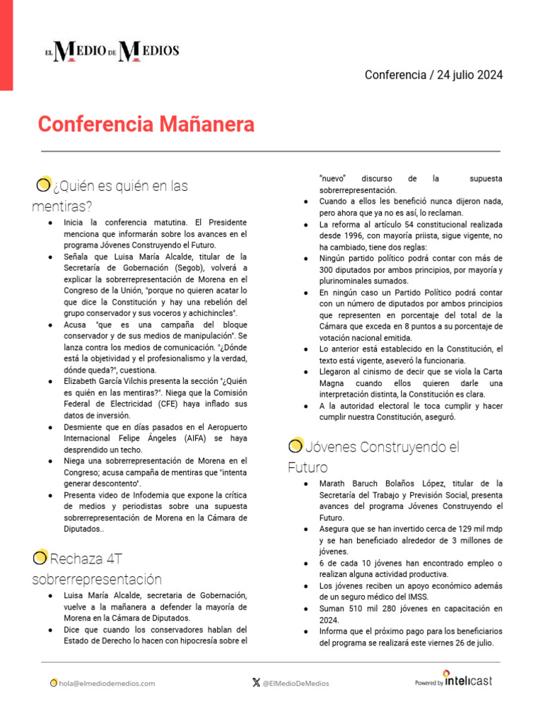 MDM-Mañanera | PDF | Donald Trump | Gobierno americano