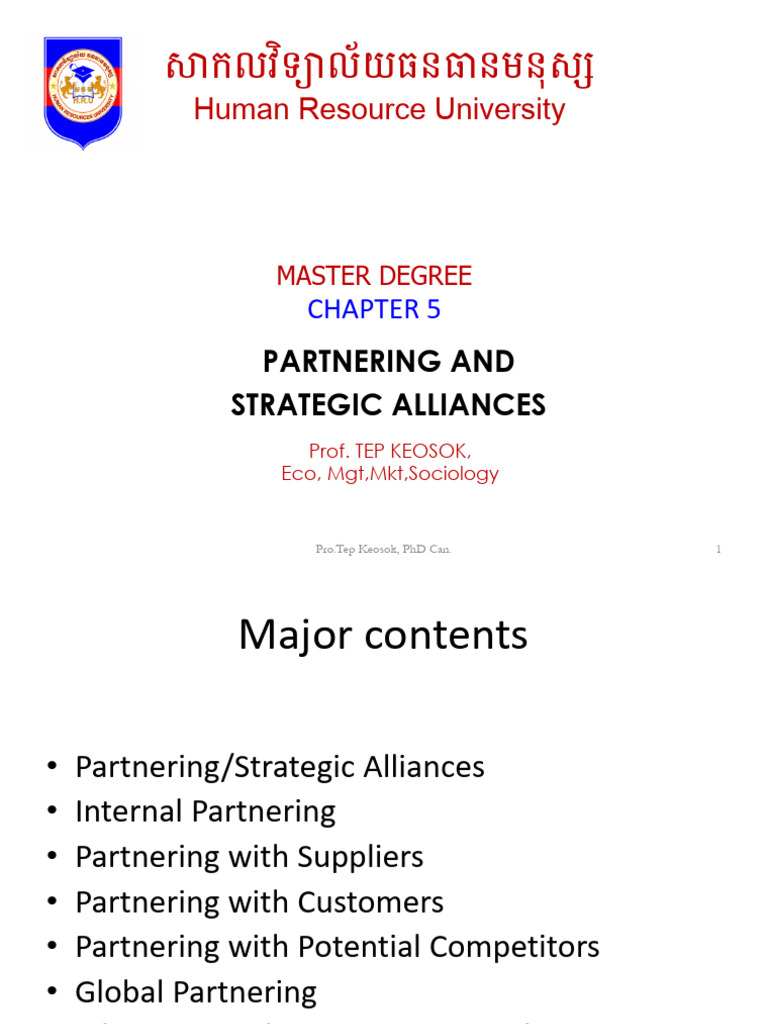 CH 05. PARTNERING AND | PDF | Procurement | Supply Chain