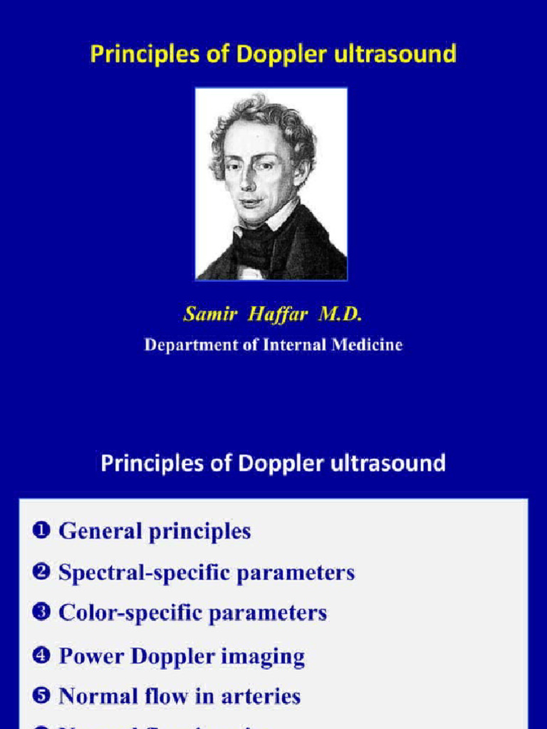 Shaffar75 Principles of Doppler Ultrasound | PDF