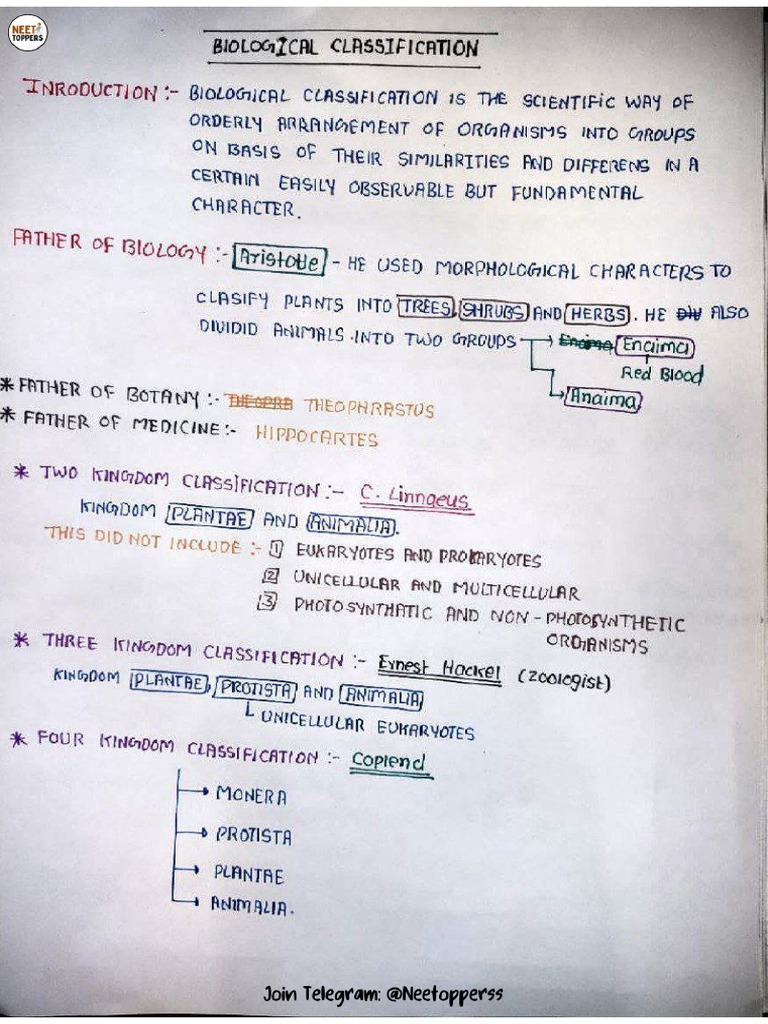 Biological Classification | PDF