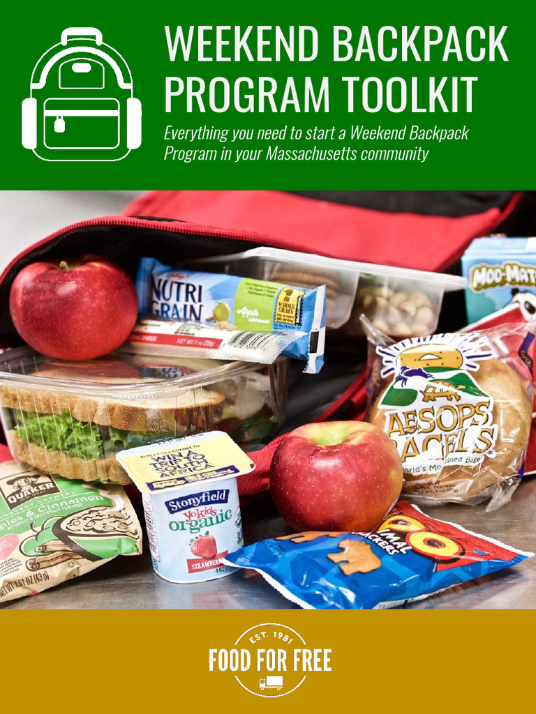 Food For Free Weekend Backpack Program Toolkit | PDF | School Meal | Vegetarianism