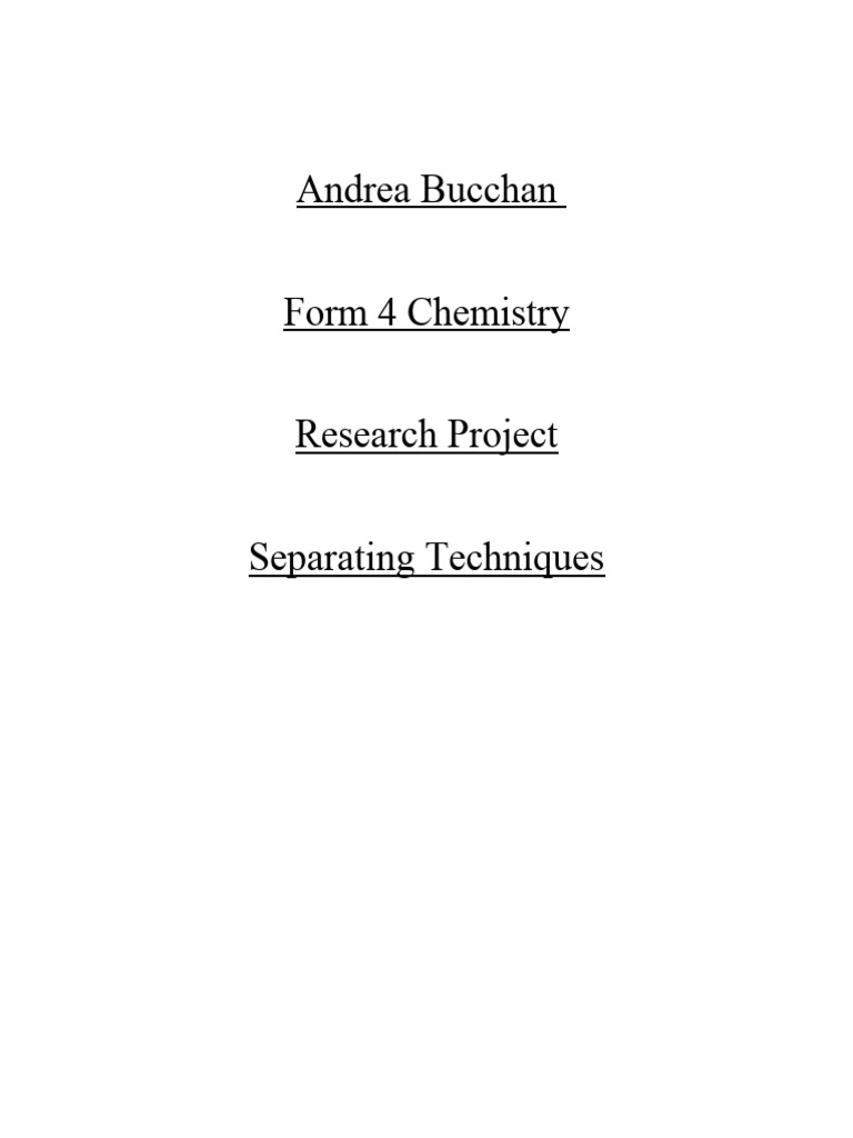 Chem Research Assignment | PDF | Sugarcane | Kerosene