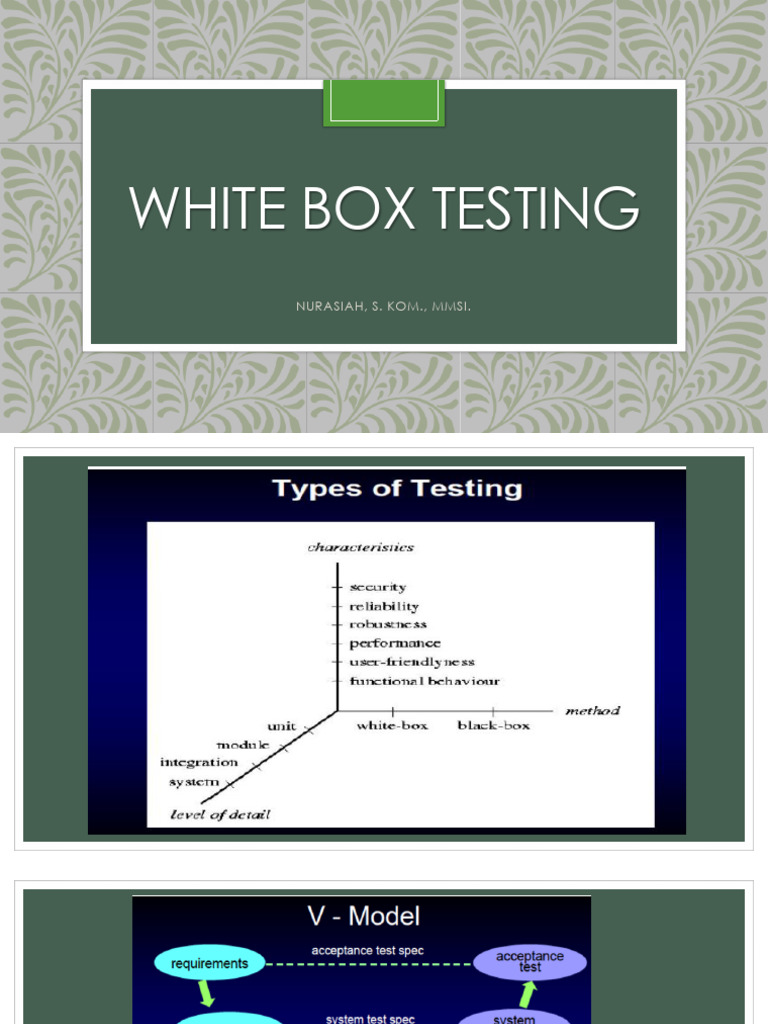 Kelebihan dan Kelemahan White Box Testing | PDF