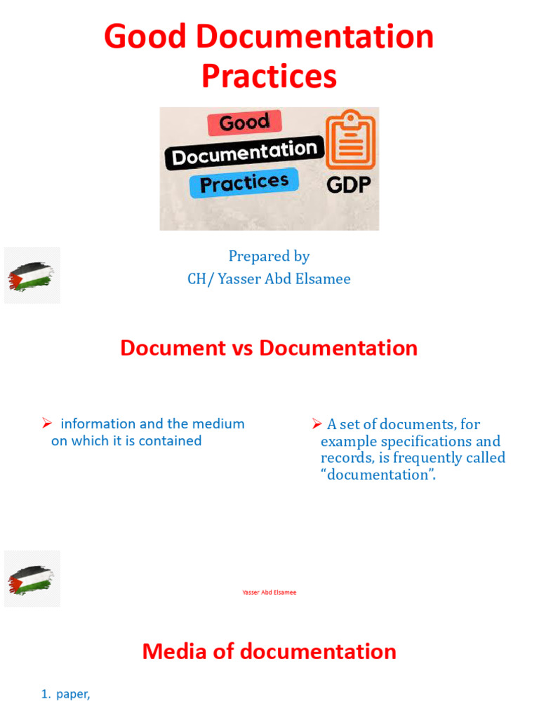 Good Documentation Practices | PDF | Information | Specification (Technical Standard)