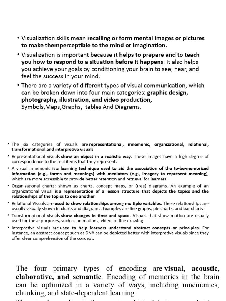 Visual Encoding-unit IV | PDF | Cognitive Science | Cognition