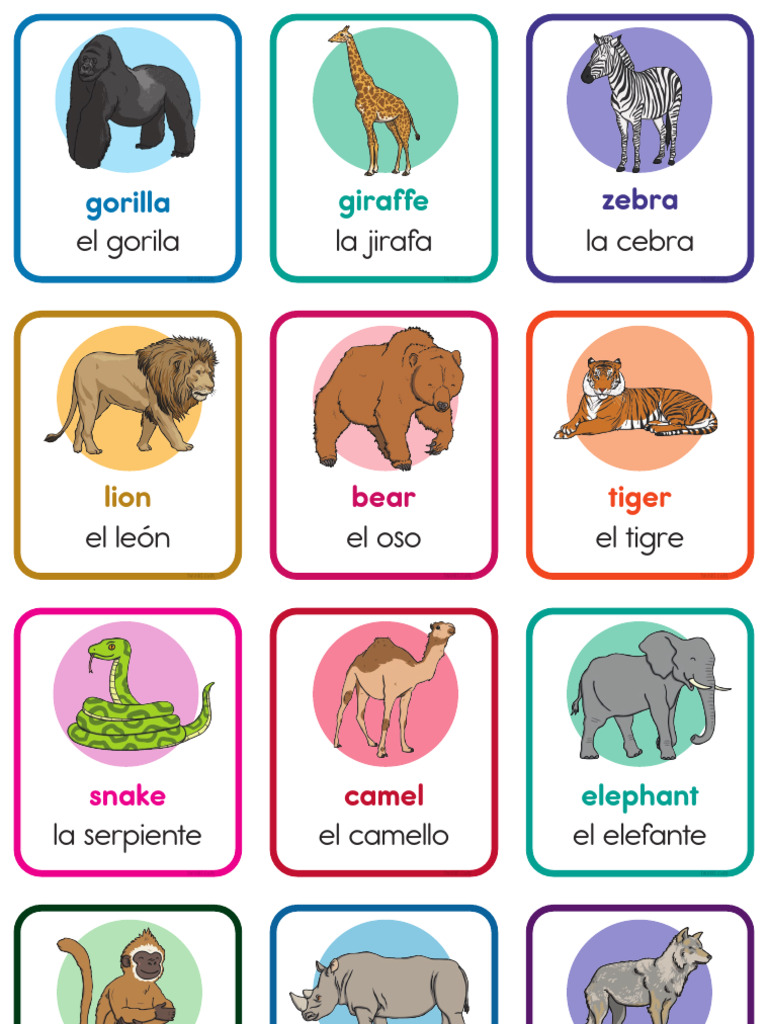 Memorama de Animales | PDF