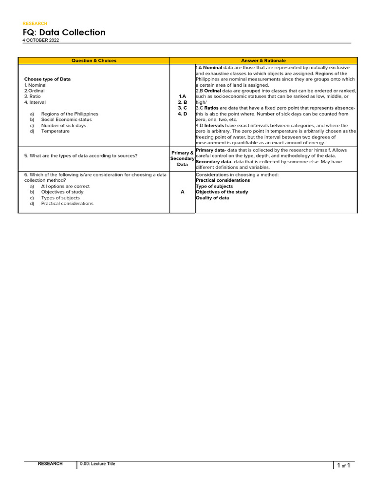 (2025) Research FQ2 | PDF | Level Of Measurement