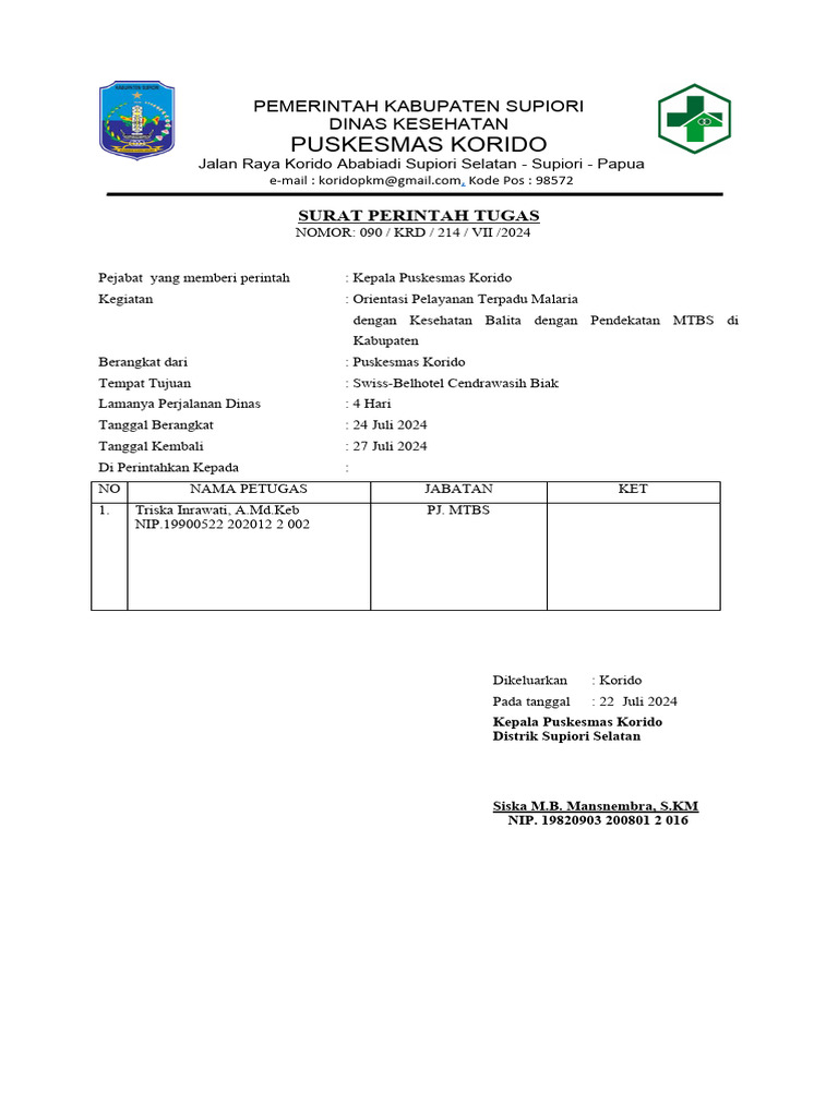 SPT & SPPD KK Ika | PDF