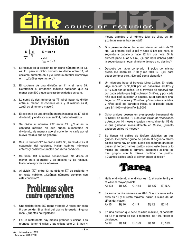 RM 7 División | PDF