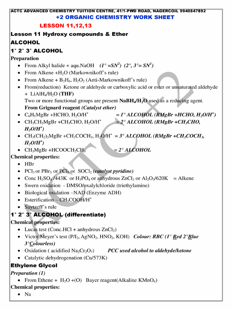 ORGANIC CHE PRACTICE | PDF