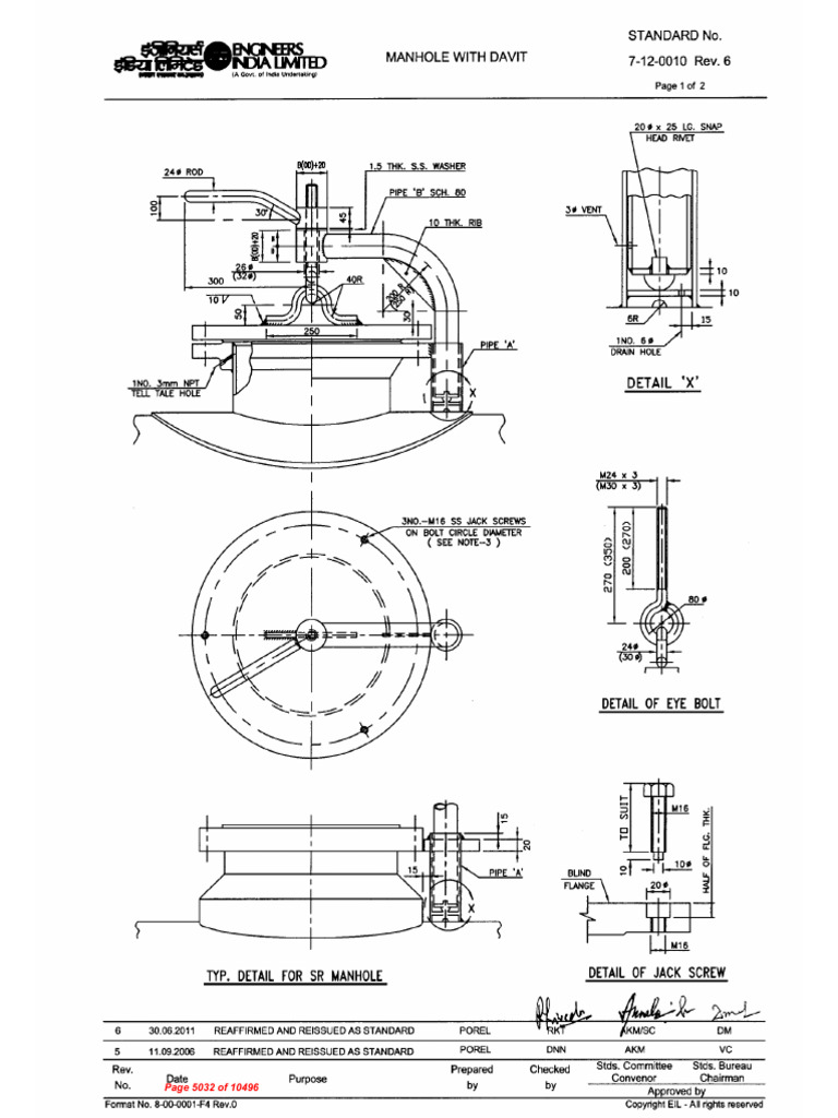 7-12-0010 Davit Details | PDF