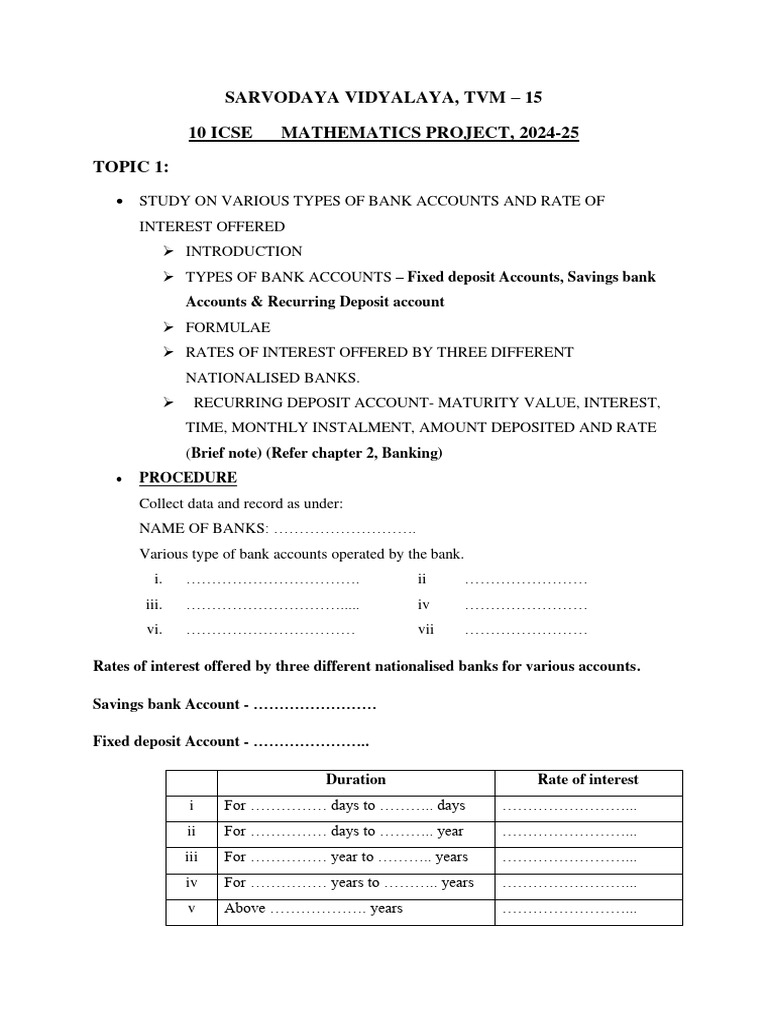 Project Topic - 10 Icse 2024 - 25 | PDF | Histogram