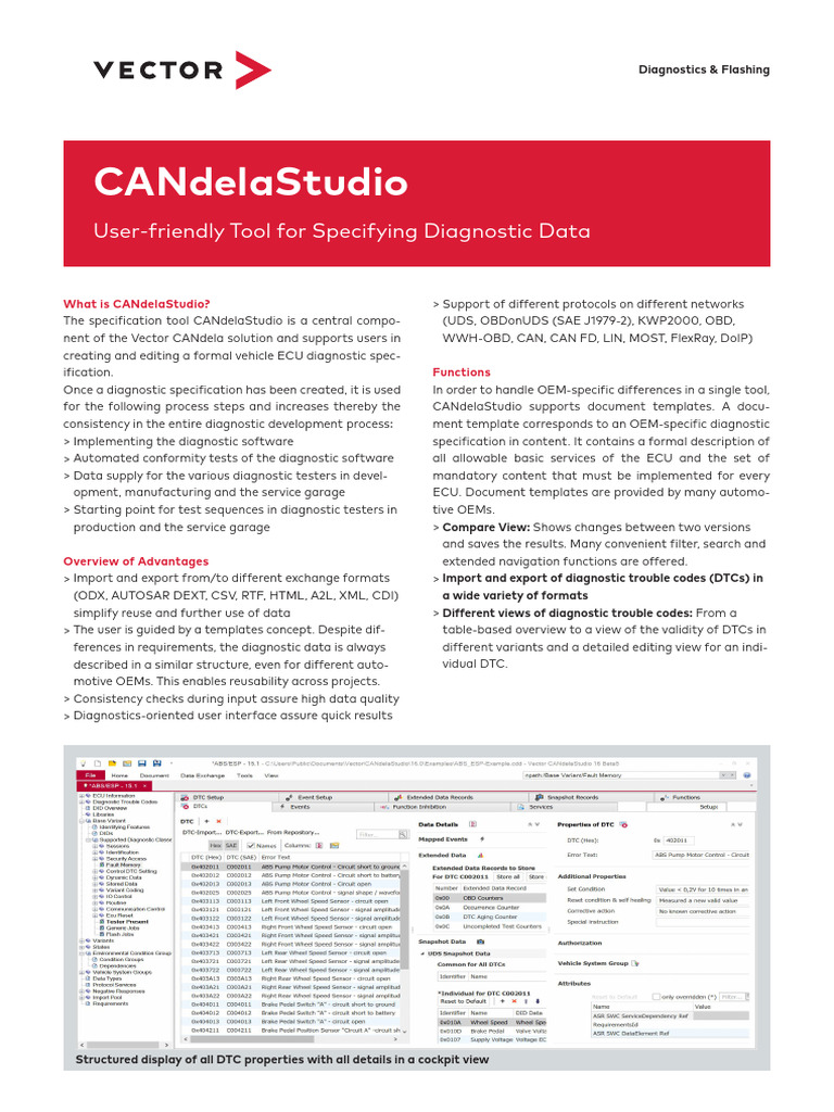 CANdelaStudio_FactSheet_EN | PDF | Specification (Technical Standard ...