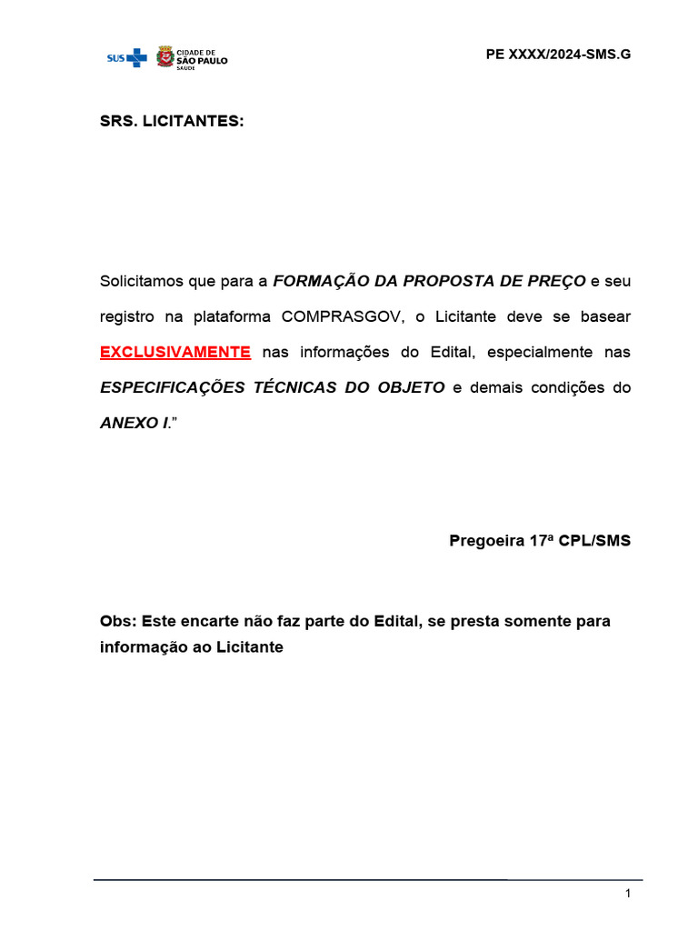 Modelo Edital Arp | PDF | Economia de negócios | Business