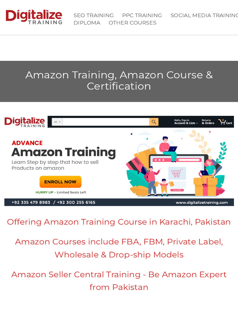 Amazon Training, Amazon Course & Certification in Karachi | PDF | E ...