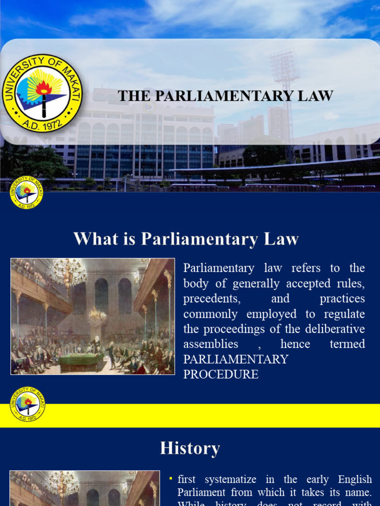 Chapter 1 Brief-History-of-Parliamentary-Law | PDF | Parliamentary ...