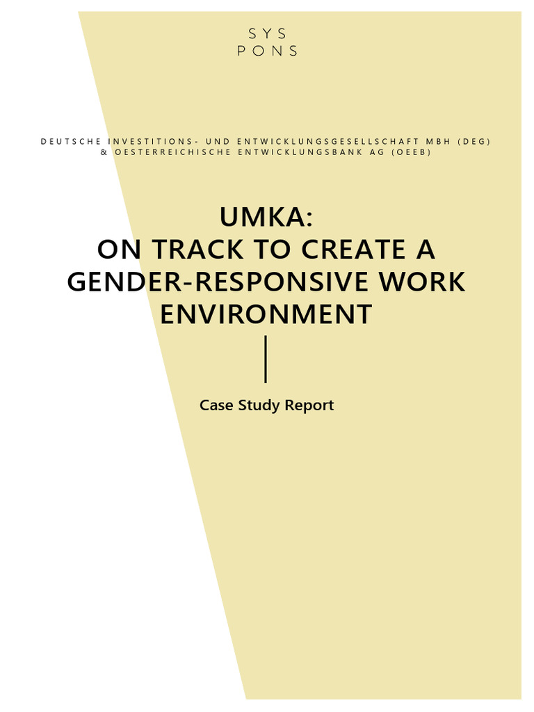 Gender-Responsive Work Environment Case Study | PDF | Leadership ...