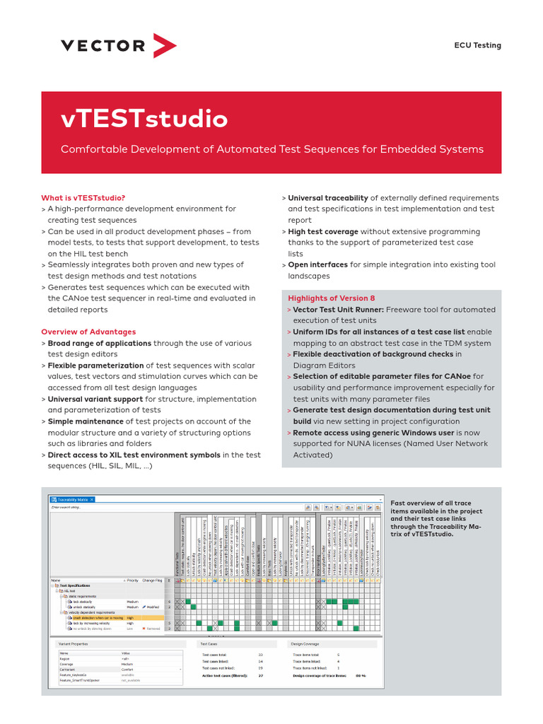 vTESTstudio Fact Sheet EN | PDF | Computer Programming | Computing