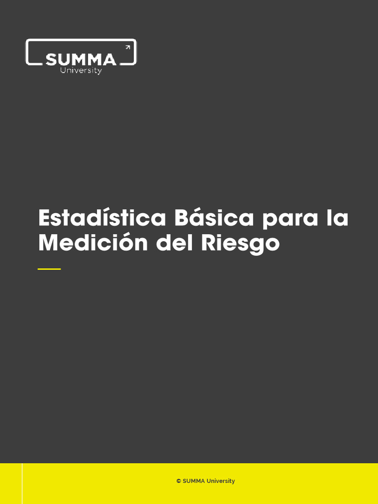 Estadistica Básica para La Medición Del Riesgo | PDF | Diferencia ...