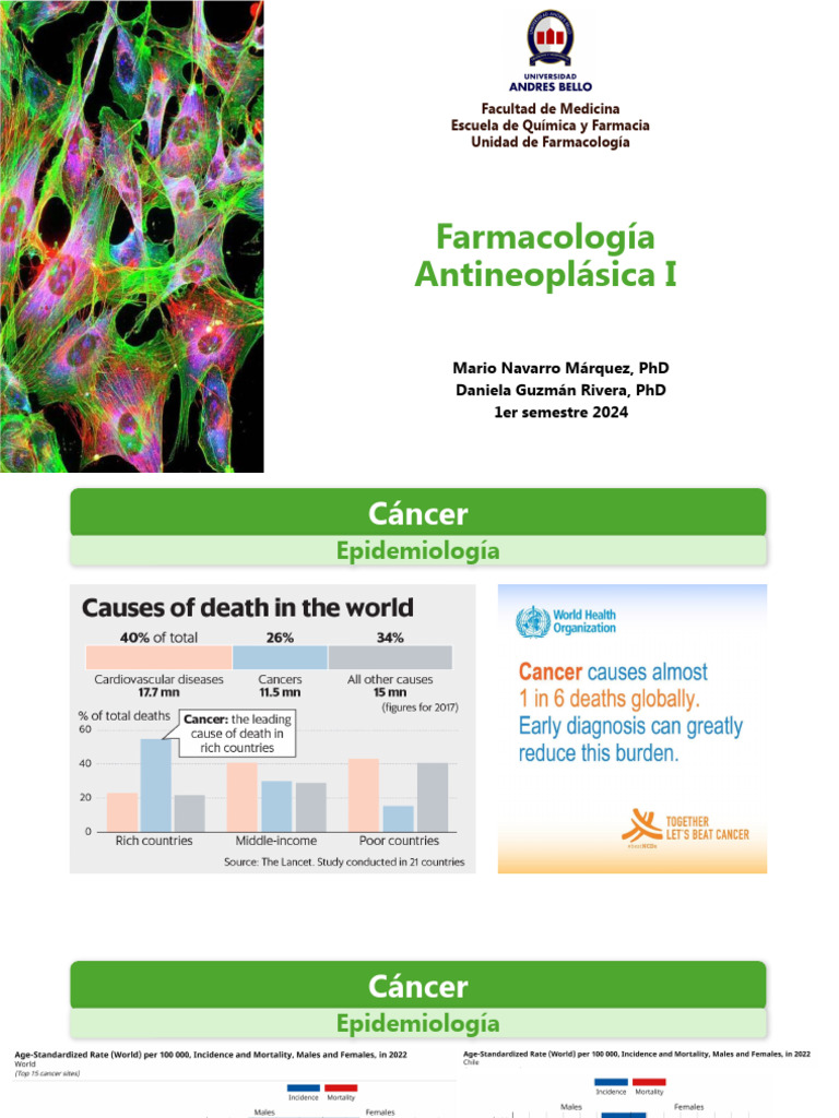 Farmacología de Antineoplásicos | PDF | Cáncer | Quimioterapia
