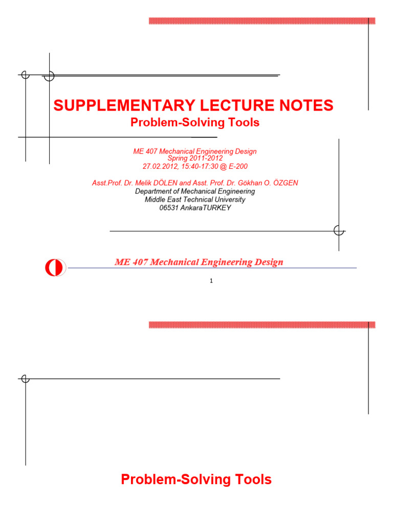 07-Supplementary_Material__PROBLEM_SOLVING_TOOLS_v1 | Download Free PDF | Brainstorming ...
