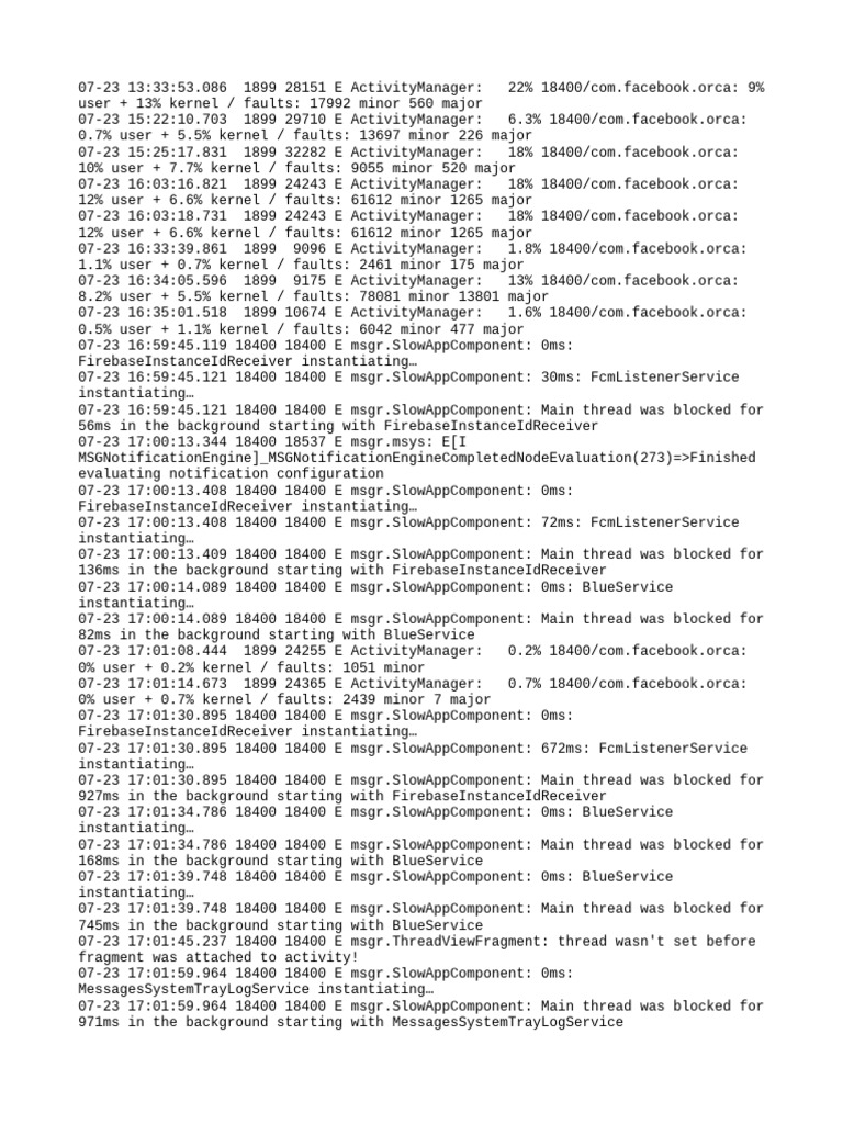 Log | PDF | Thread (Computing) | Android (Operating System)